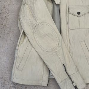 Urban Behavior | Jackets & Coats | Urban Behavior White Genuine Leather ...